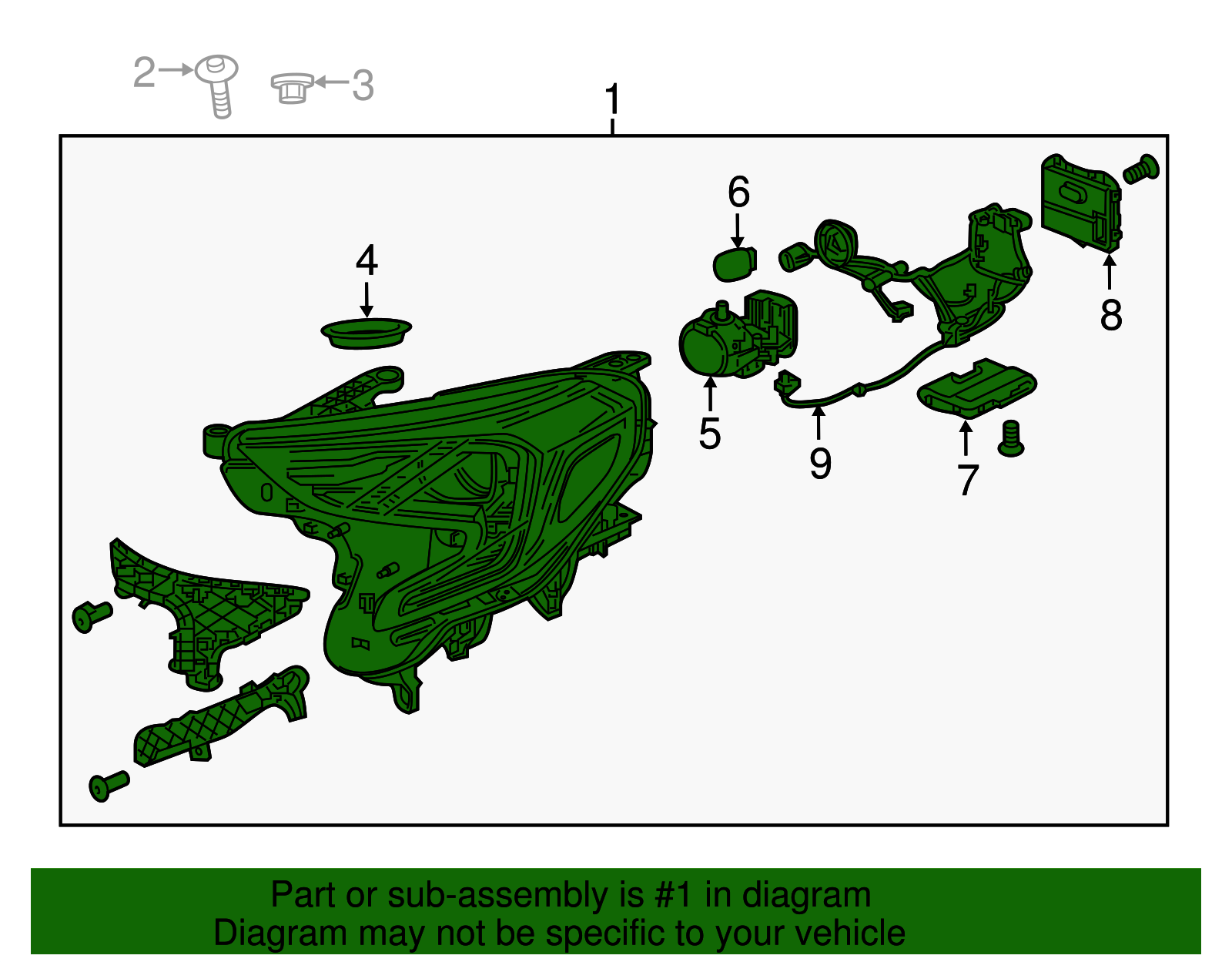 2022-2024 GMC Terrain Headlamp Assembly 84945166 GM | GMPartsDirect.com