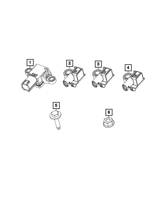 2025 Ram 1500 Acceleration Sensor, Front 68547015AA | Mopar eStore