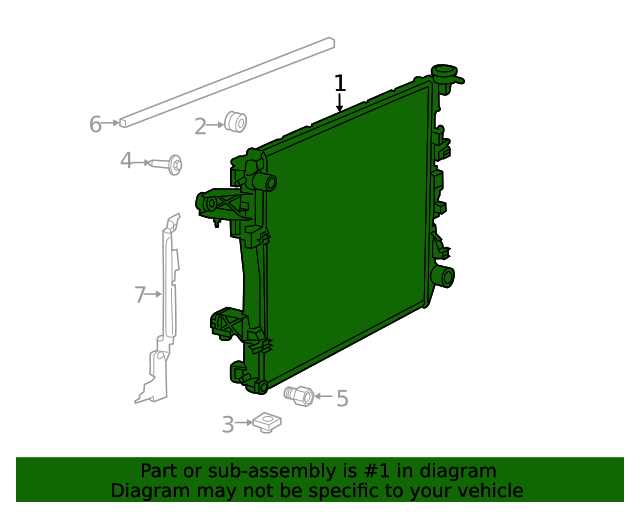 2019-2020 Ram Radiator 68322493AA | TascaParts.com