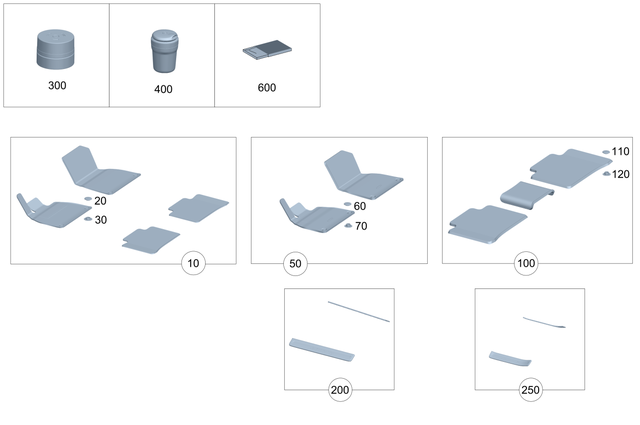 2022-2025 Mercedes-Benz Floor Mat 297-680-45-07 | Mercedes-Benz Parts