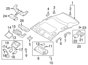 2016-2017 Infiniti QX50 Headliner 73910-5UB0A | Faulkner Infiniti of ...