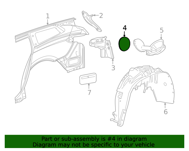 84777356 - Primed Fuel Tank Filler Door 2018-2024 Buick Enclave ...