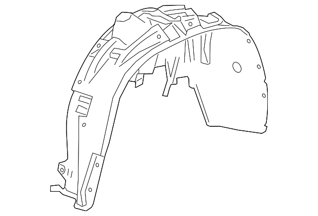 84865961 - Driver Side Fender Liner #84512126 2018-2024 Buick Enclave ...