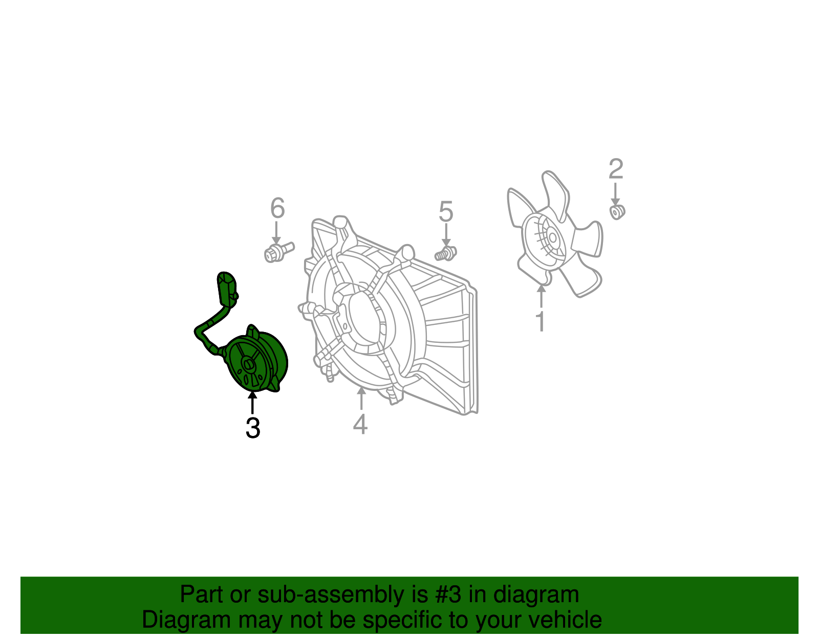 19030-PNA-003 - Motor Cooling Fan - 2002-2011 Honda | Honda Factory Parts