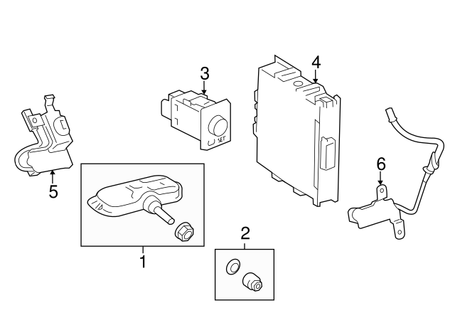 04423-33060 - Tire Pressure Monitoring System Sensor Nut - 2006-2021 ...