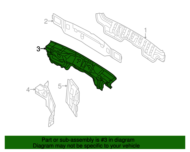 2006-2011 Audi A6 Quattro Upper Reinforced 4F9-813-331 | Audi USA Parts