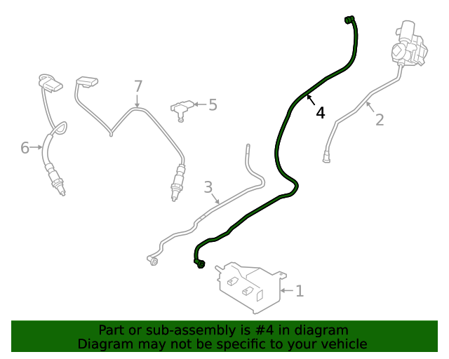 16137439939 - 2019-2022 BMW X7 Breather Tube (16-13-7-439-939) | BMW of ...