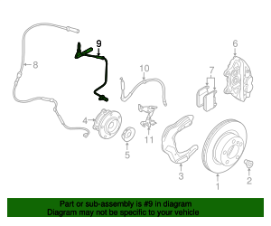 34526884422 - 2012-2021 BMW ABS Sensor (34-52-6-884-422) | Parts ...