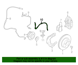 34-30-6-792-254 - Brake Hose 2012-2021 BMW | AutoNationParts.com