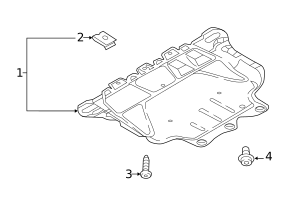 2019-2021 Volkswagen Arteon Splash Pan 3Q0-825-236-G | OEM Parts Online