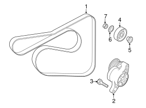 zj3815909c - Serpentine Belt 2011-2014 Mazda 2 | AutoNation Parts