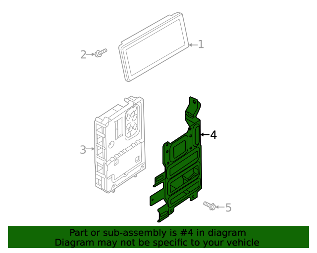 LR131710 - Amplifier Mount Bracket 2020-2023 Land Rover | Land Leaping ...