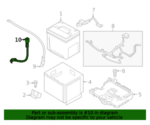 91860-H9220 - Negative Cable 2018-2020 Kia Rio | Kia.Parts Store