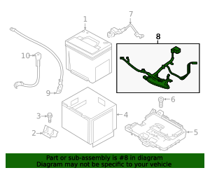 91850-H9110 - Positive Cable 2020 Kia Rio | Kia.Parts Store