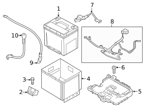 91860-H9210 - Negative Cable 2018 Kia Rio | Genuine Kia Parts