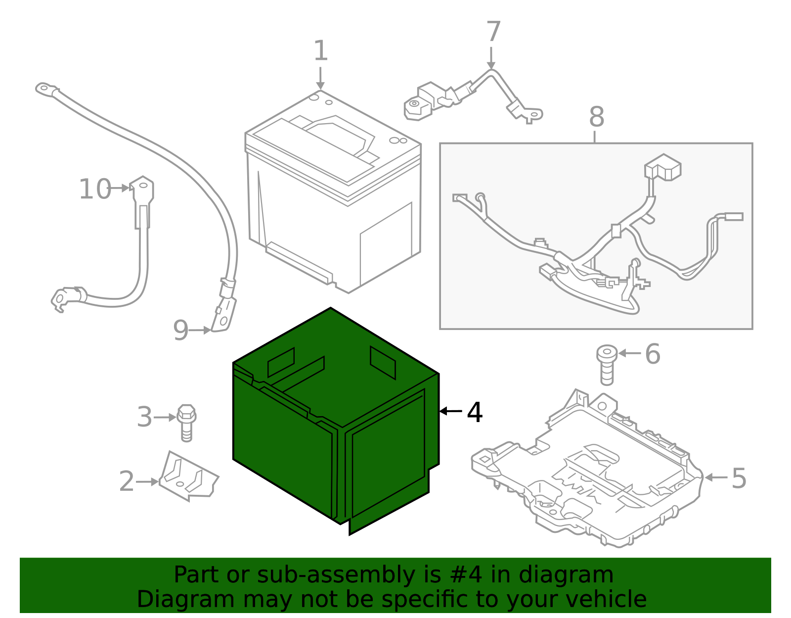 2018-2020 Kia Rio Insulator 37112-1W480 | TascaParts.com