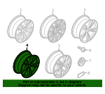 36118090094 - 2019-2020 BMW Wheel, Alloy (36-11-8-090-094) | BMW of ...