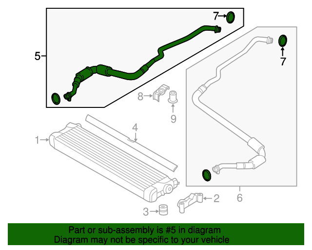 Genuine BMW 17-22-2-284-262 | Oil Cooler Pipe | FREE Shipping on Most ...