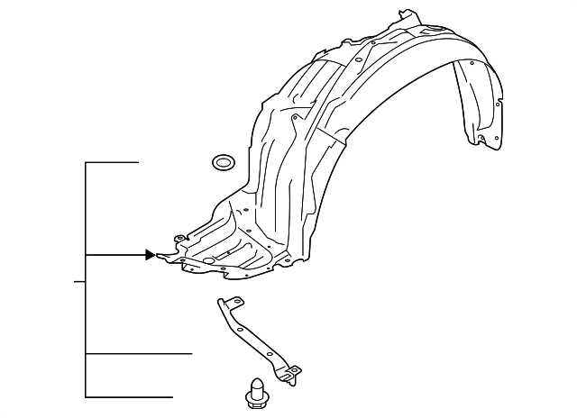 2019-2021 Subaru Forester Fender Liner 59110SJ030 | Subaru Parts Store