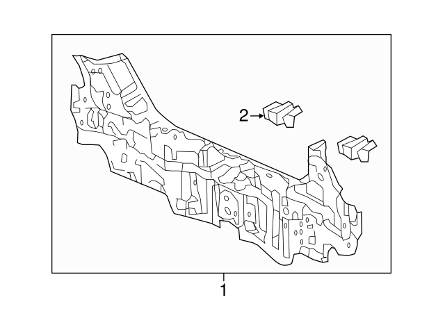 66119-T5R-A00ZZ - Rear Body Panel Bracket 2015-2020 Honda Fit | Honda ...