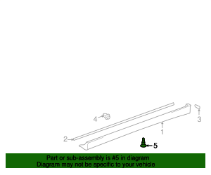 1998-2010 Toyota Rocker Molding Clip 75867-30110 | Toyota Parts