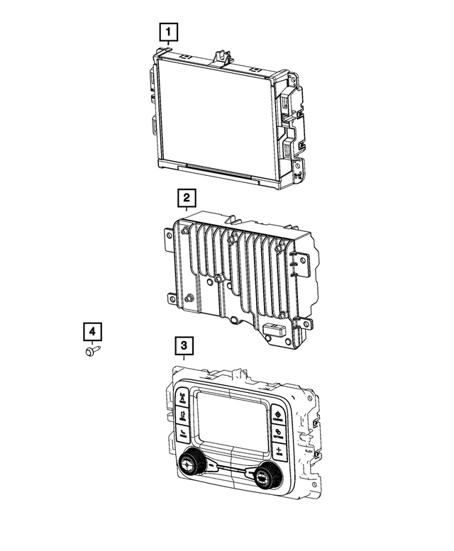 2023-2024 Ram 1500 Multi Media Radio 68583503AE | Mopar eStore
