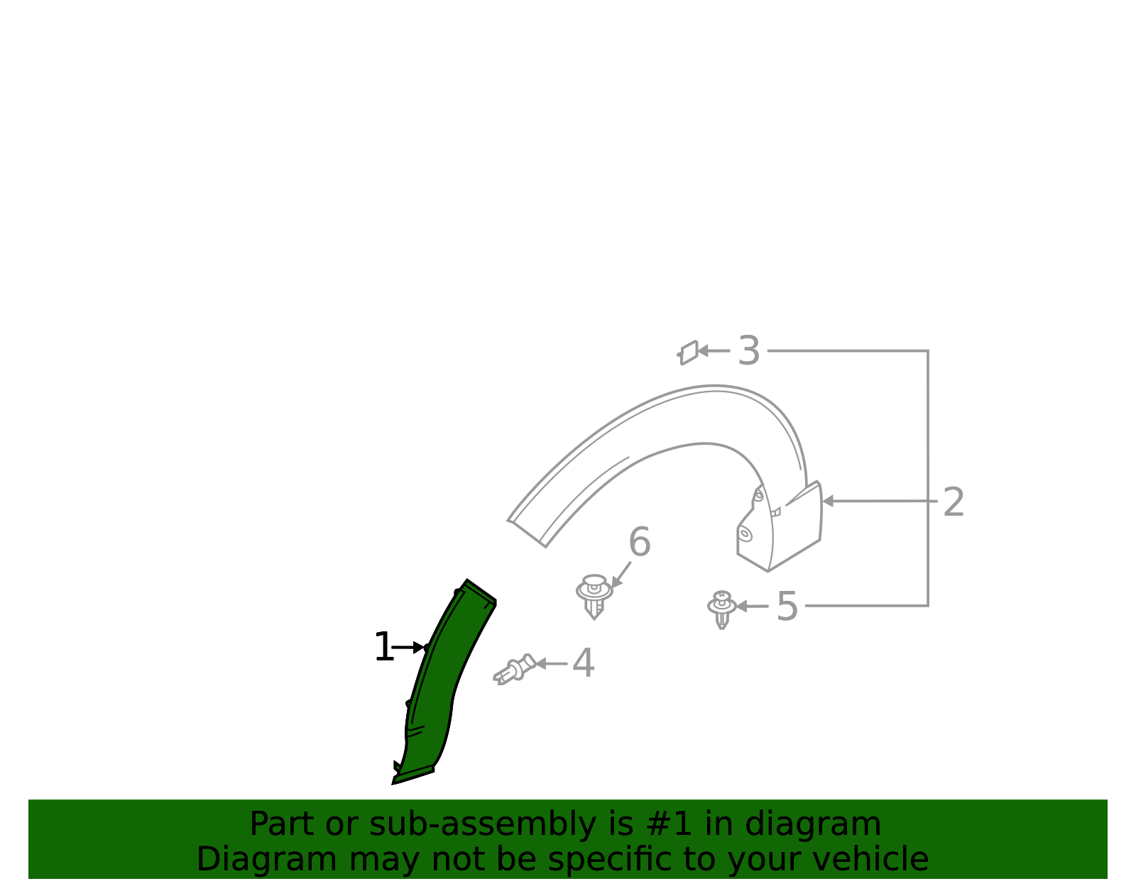 DGH9-51-W81A - Wheel Opening Molding - 2020-2024 Mazda CX-30 | Mazda Swag