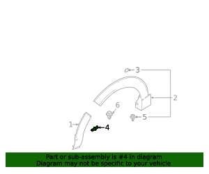 2006-2024 Mazda Air Guide Rivet S51S-51-833 | Mazda-Parts