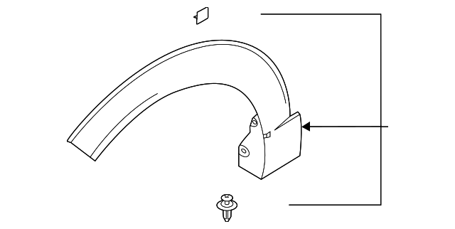 2020-2024 Mazda CX-30 Wheel Opening Molding DGH9-51-W30 | MazdaParts.Online