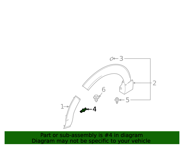 2006-2024 Mazda Air Guide Rivet S51S-51-833 | Mazda-Parts