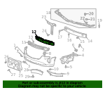 84902364 - Front Bumper Fascia Energy Absorber 2020-2023 Cadillac CT4 ...