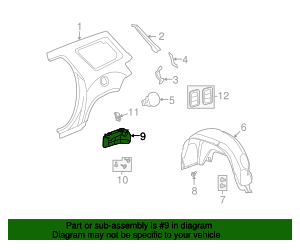 2007-2017 GM Extension Panel 25830935 GM | GMPartsDirect.com
