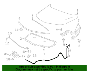 2020-2021 GM Hood Prop Rod Retainer 13479258 | TascaParts.com