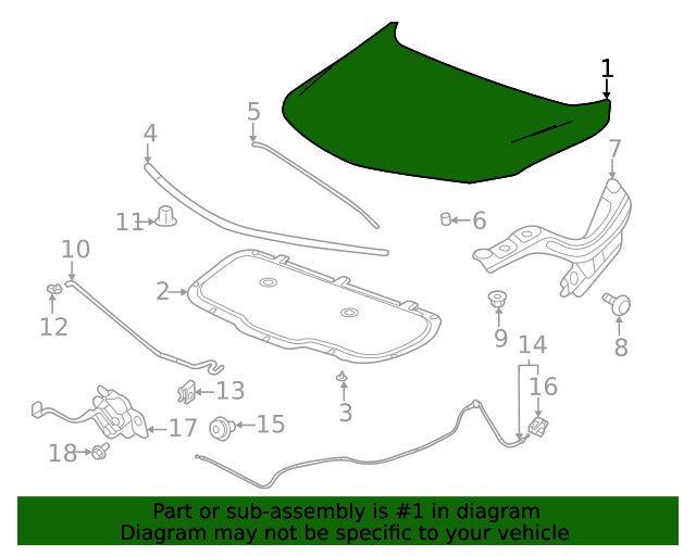 2020-2024 Buick Encore GX Hood (Replaces Part Number 42744224) 42775040 ...