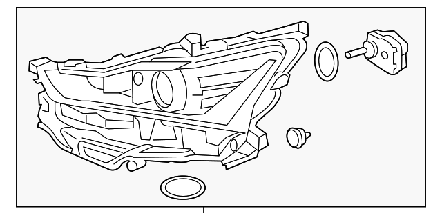 2017-2021 Lexus Composite Headlamp 81185-53810 | OEM Parts Online
