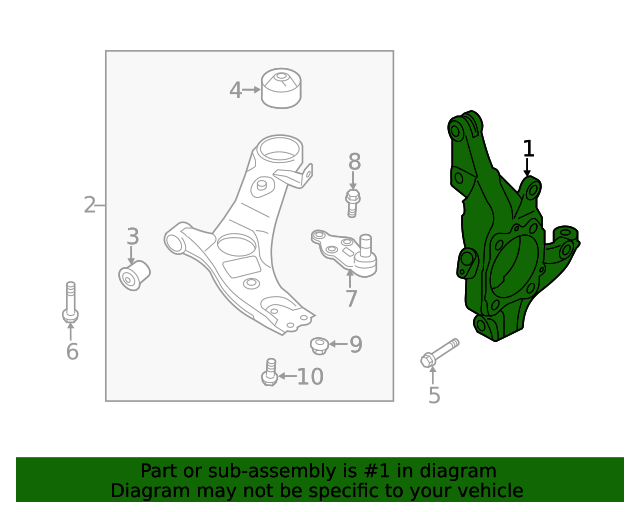 2019-2020 Hyundai Steering Knuckle 51710-S1100 | OEM Parts Online