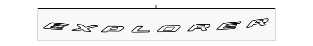 2020-2025 Ford Hood Badge - Explorer Lettering LB5Z-16606-A ...