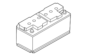 2004-2017 Volkswagen Vehicle Battery 000-915-089-BE | Volkswagen OEM ...