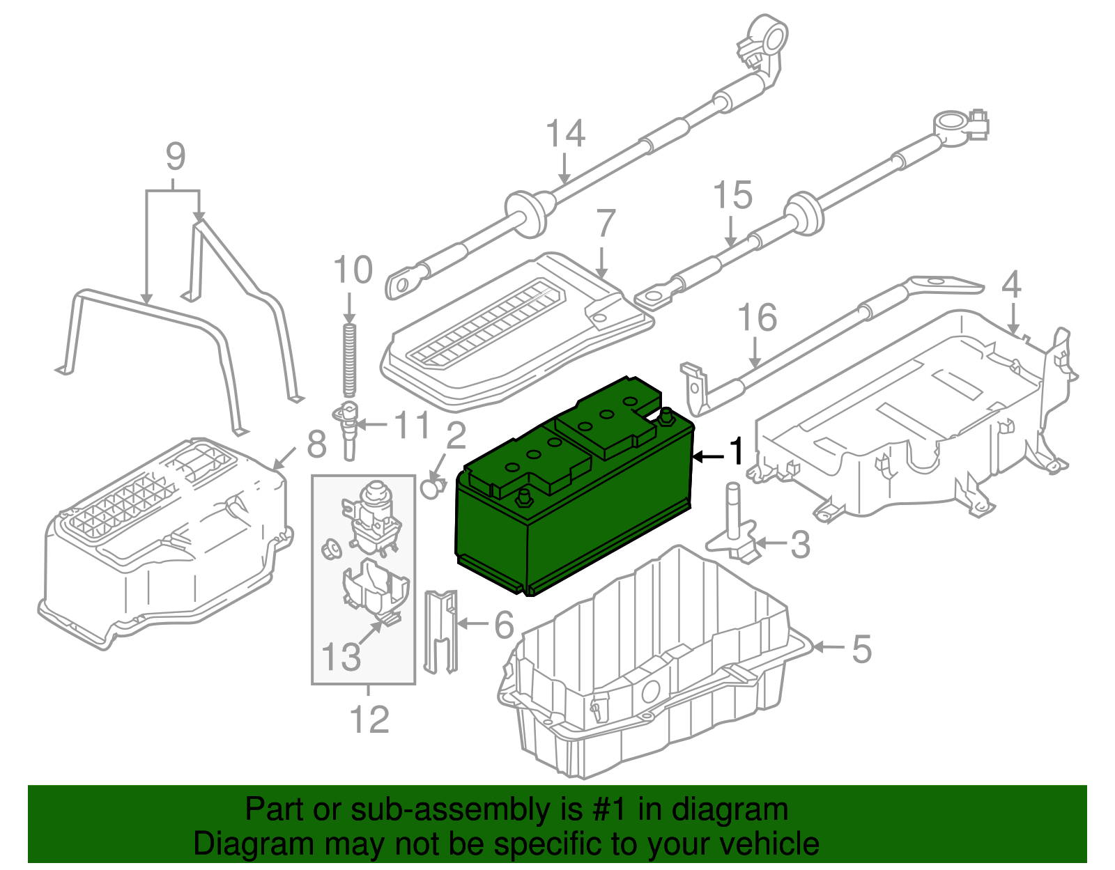 2004-2017 Volkswagen Vehicle Battery 000-915-089-BE | OEM Parts Online