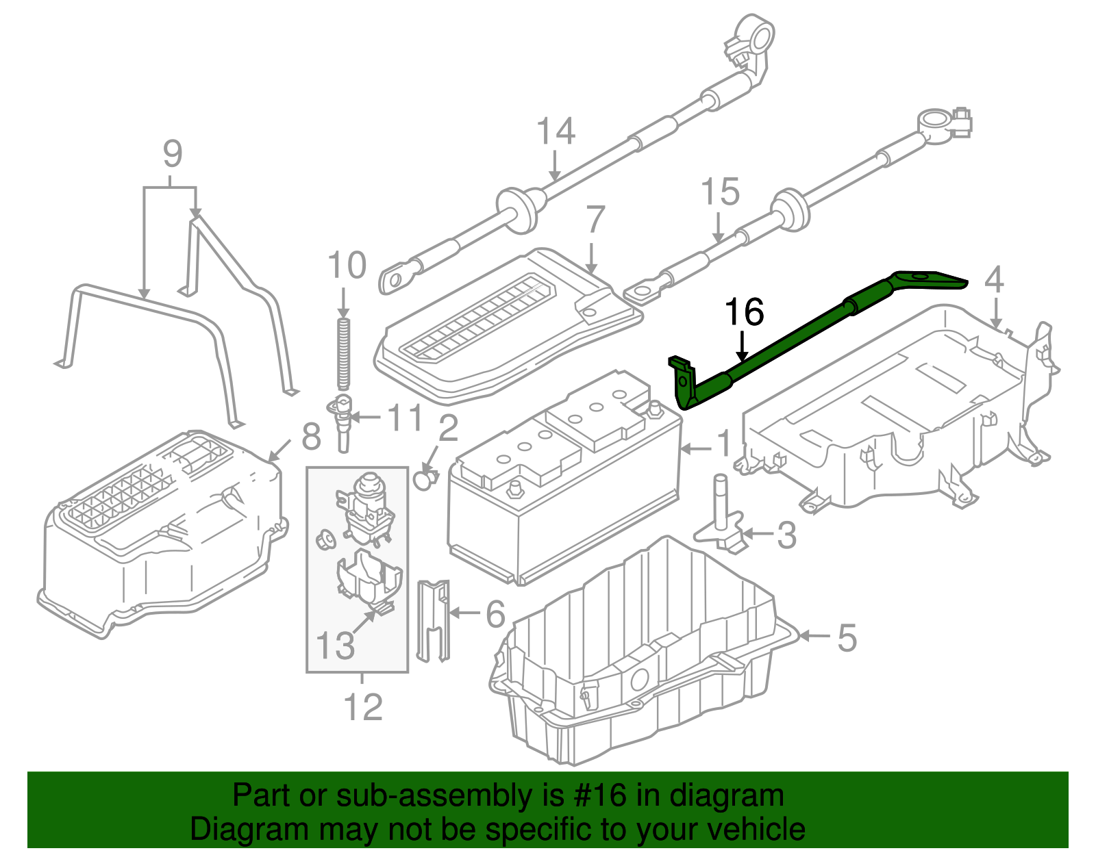 7L6-971-537-B - High-Quality Battery Ground Strap for 2007-2010 ...