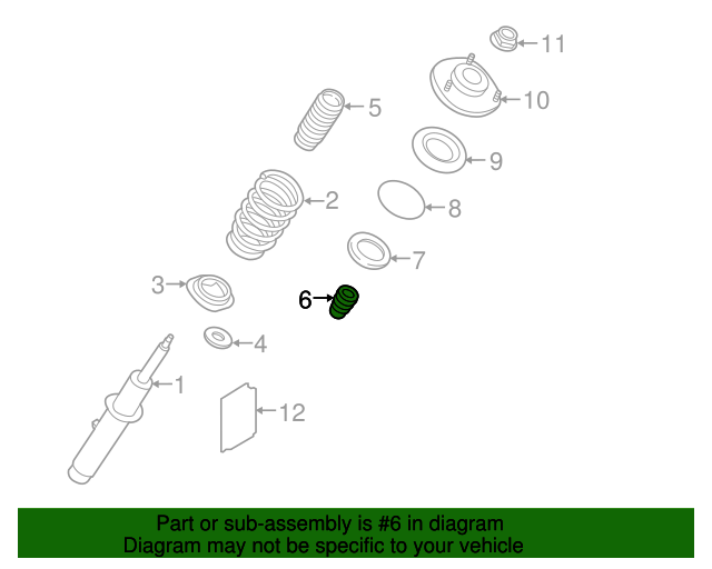 991-343-301-03 - Suspension Strut Bumper 2012-2024 Porsche ...