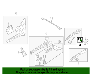 2013-2019 Ford Upper Rail Support Bracket DG1Z-16A024-A | QuirkParts