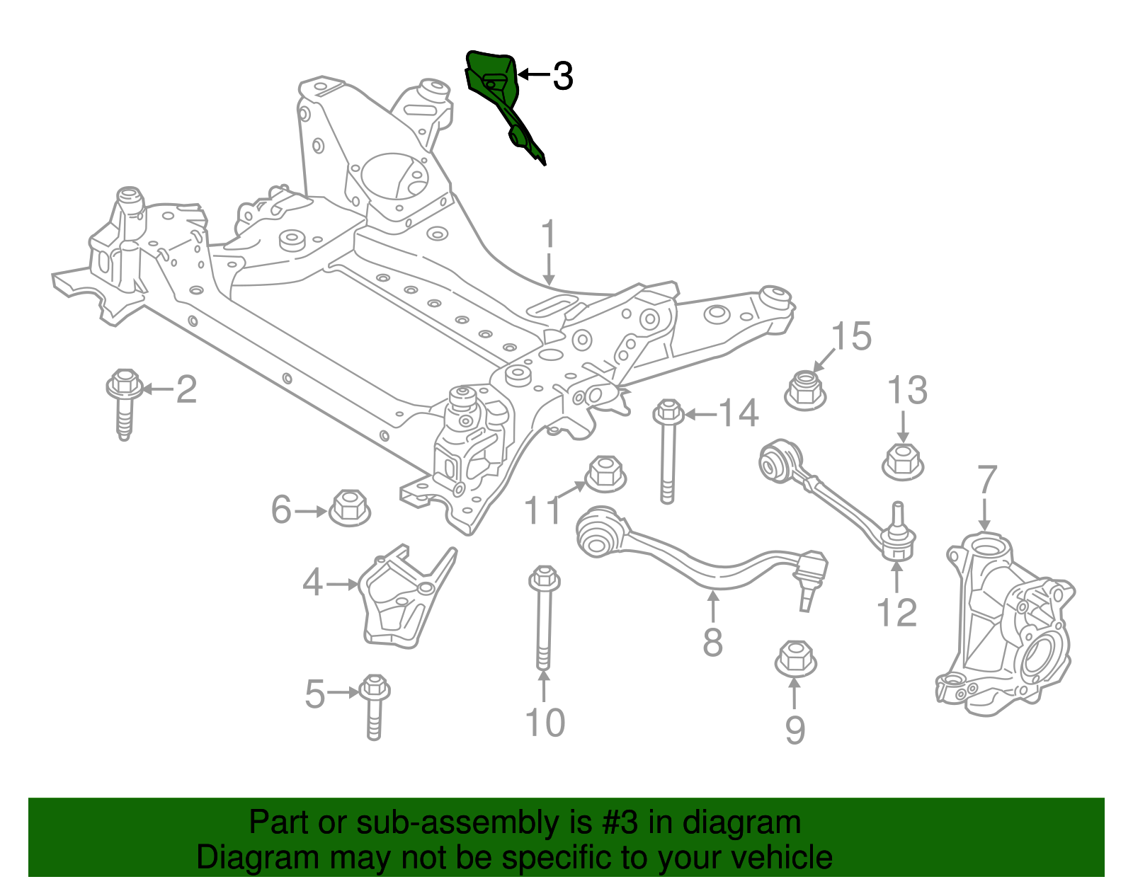 2018-2024 BMW Engine Cradle Shield 31-14-6-882-662 | BMW Parts Online Hub