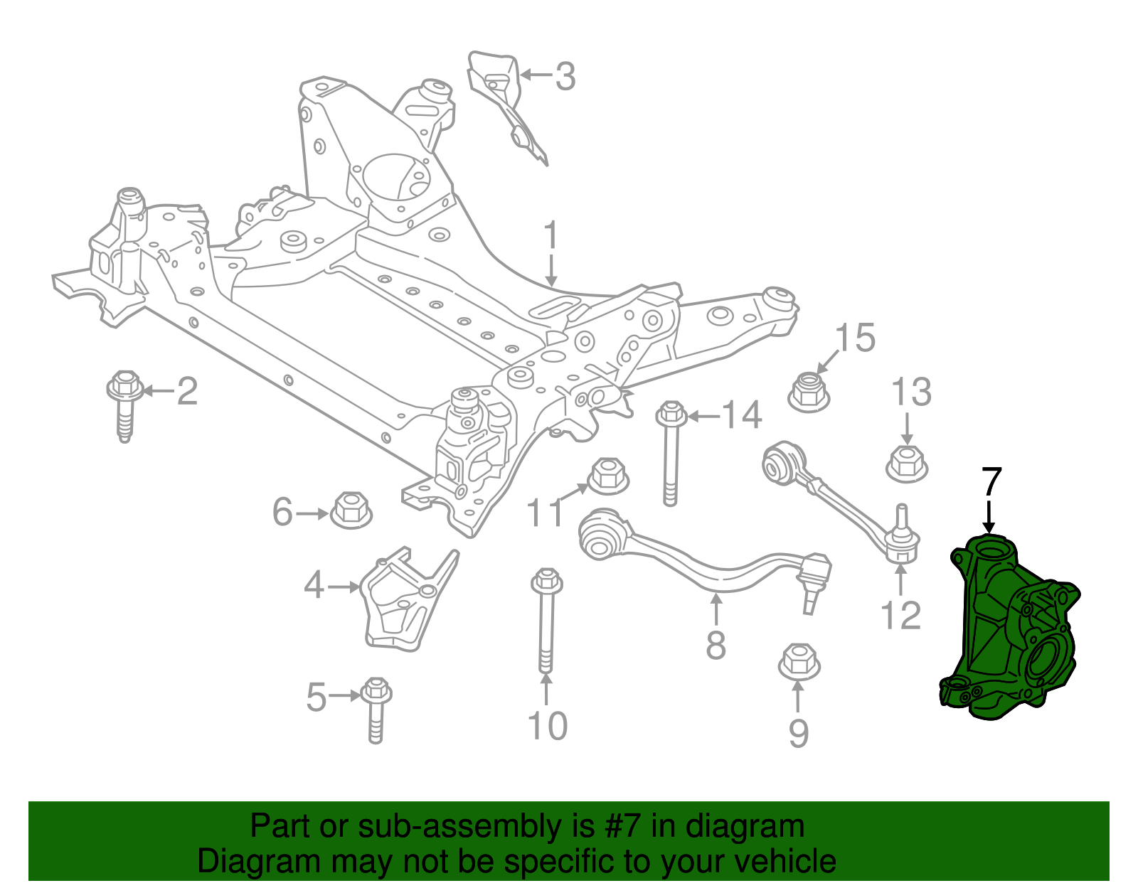 31216882597 - 2018-2024 BMW Steering Knuckle (31-21-6-882-597) | BMW of ...