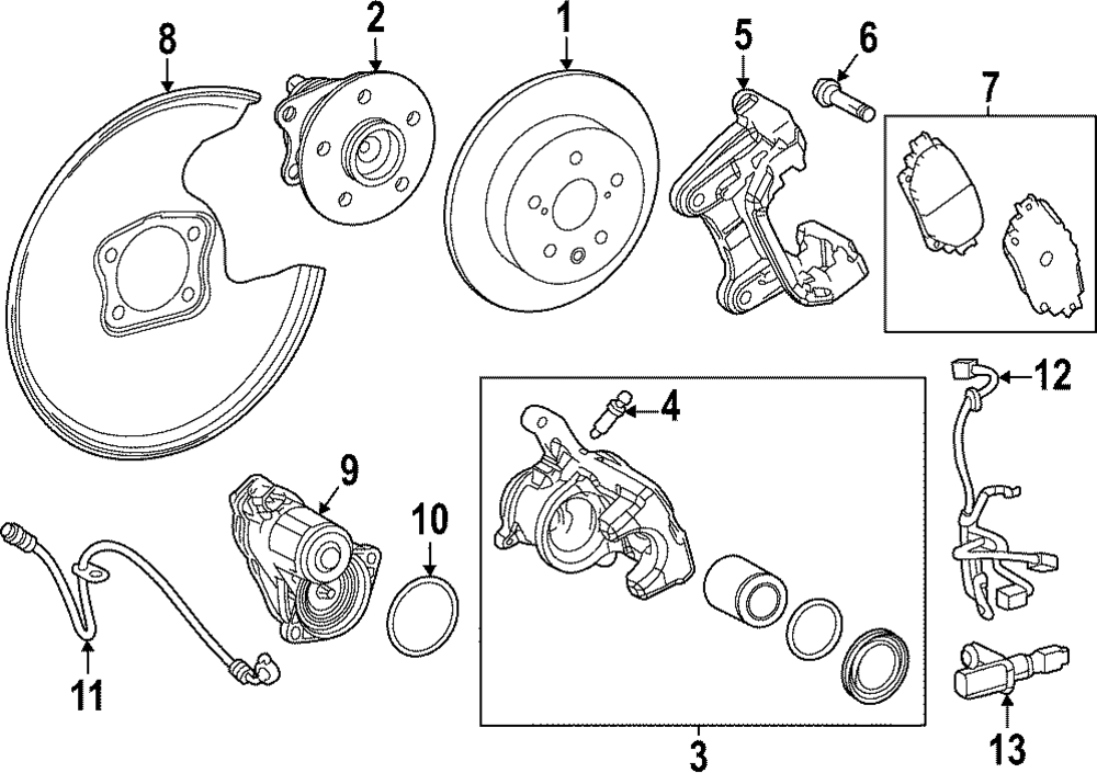 2023-2025 Toyota ABS Sensor 89544-52050 | Toyota Parts Center