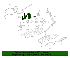 LR016845 - Electric Fuel Pump 2005-2009 Land Rover | AutoNationParts.com