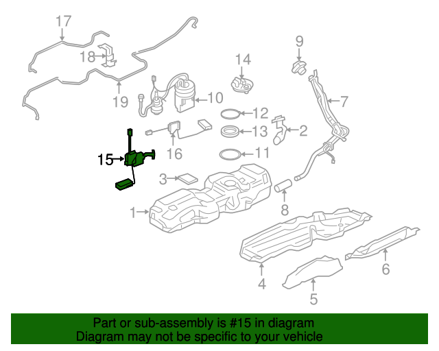 LR043384 - Fuel Tank Sending Unit 2006-2013 Land Rover Range Rover ...