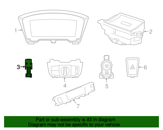 35006876896 - 2012-2022 BMW Switch (35-00-6-876-896) | BMW of South ...