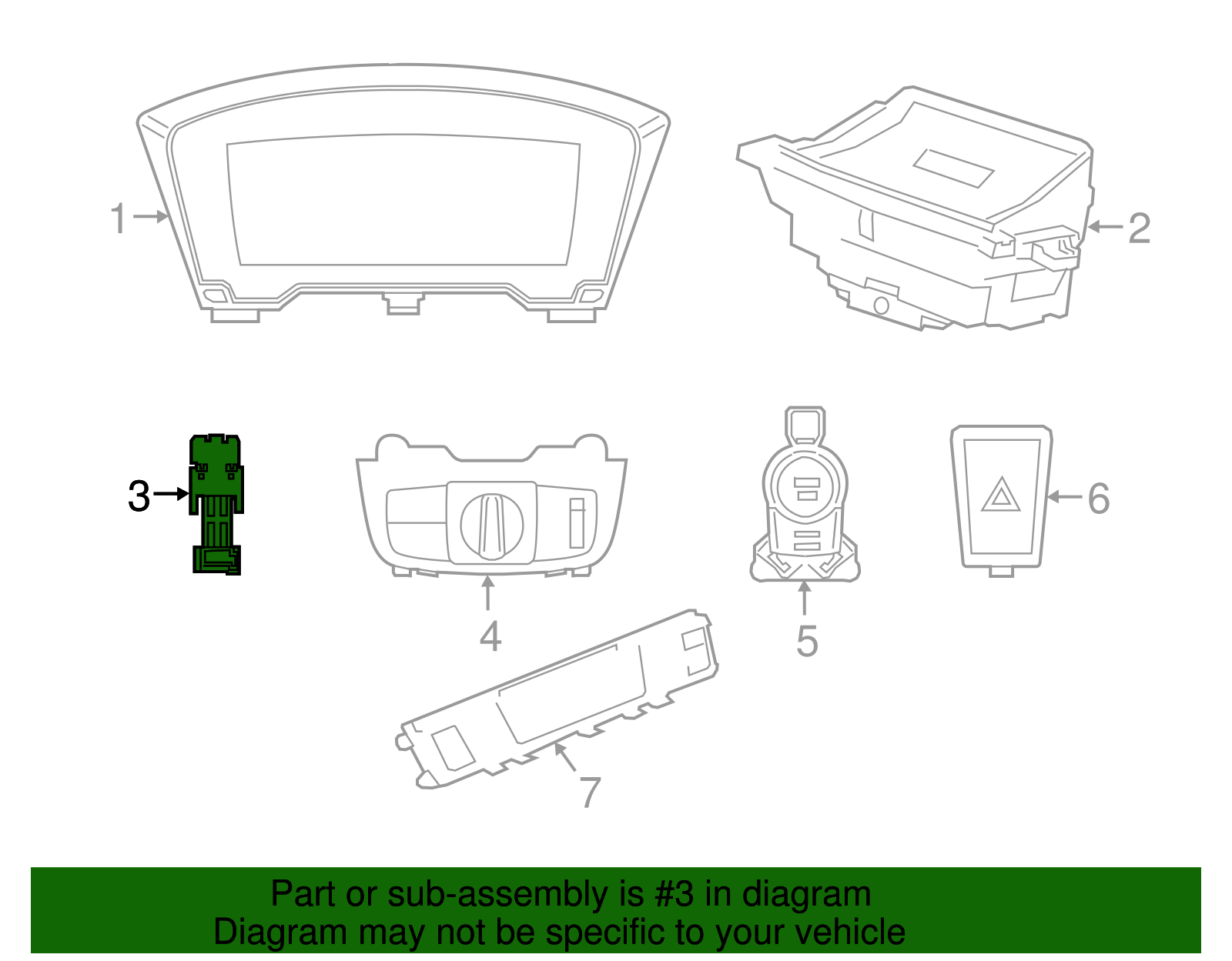 35-00-6-876-896 - 2012-2023 BMW - Stoplamp Switch | BMWPartsHub