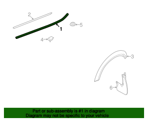 2007-2013 Mini Cooper Belt Molding 51-37-2-756-101 | Mini Parts Direct